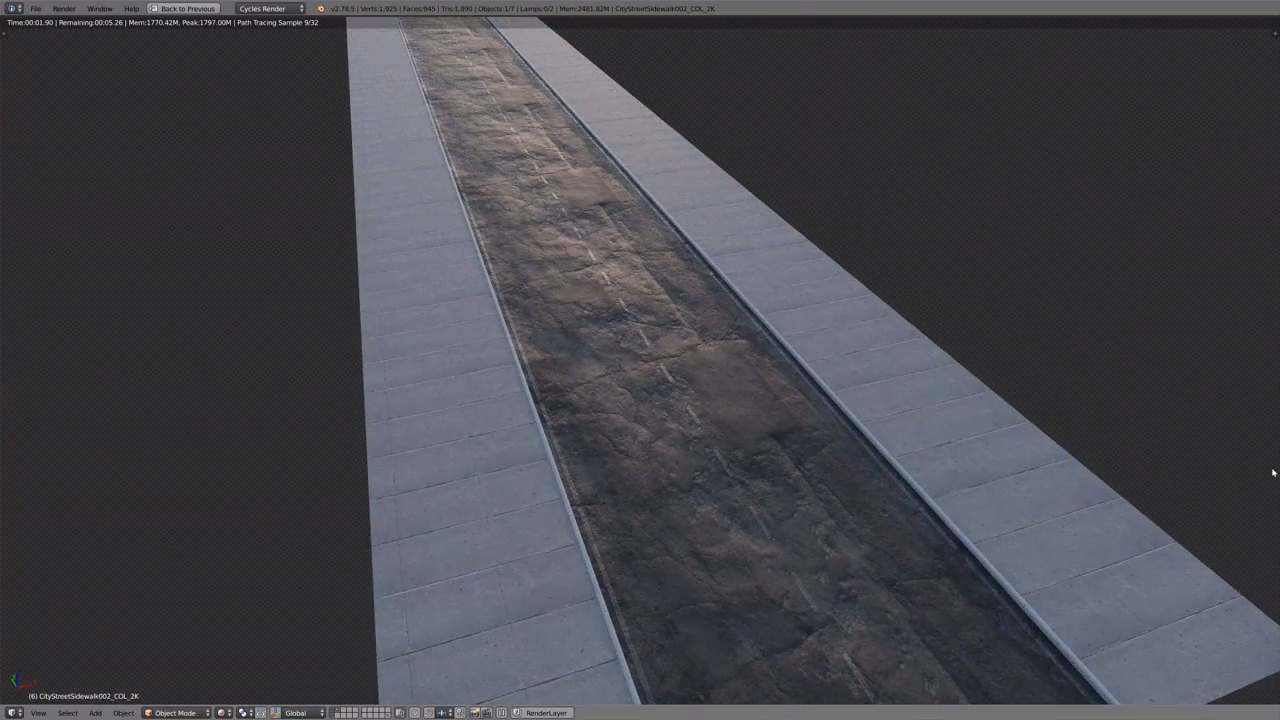 Awesome Realistic Road Textures for 3D Renders | Computer Graphics ...