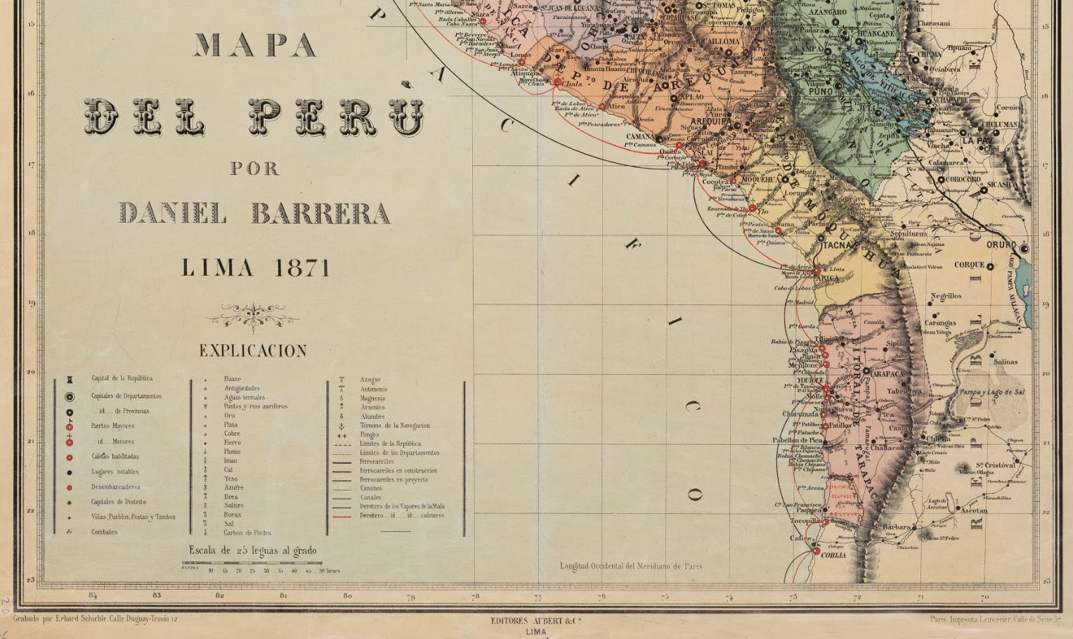 César Vásquez PERÚ: Política, Economía, Historia: Mapa del Perú en 1871 ...