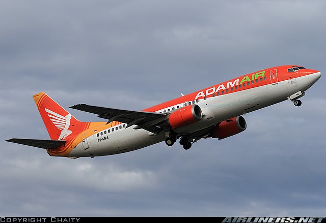 Adam Airlines Adam Air flight to Singapore and Penang (Malaysia ...