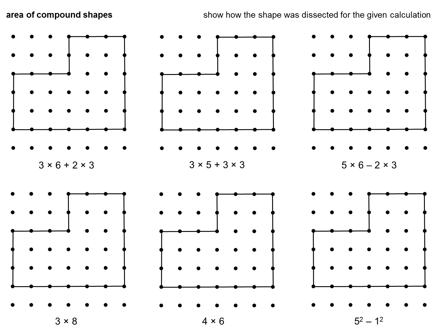 MEDIAN Don Steward mathematics teaching: compound rectangular shapes