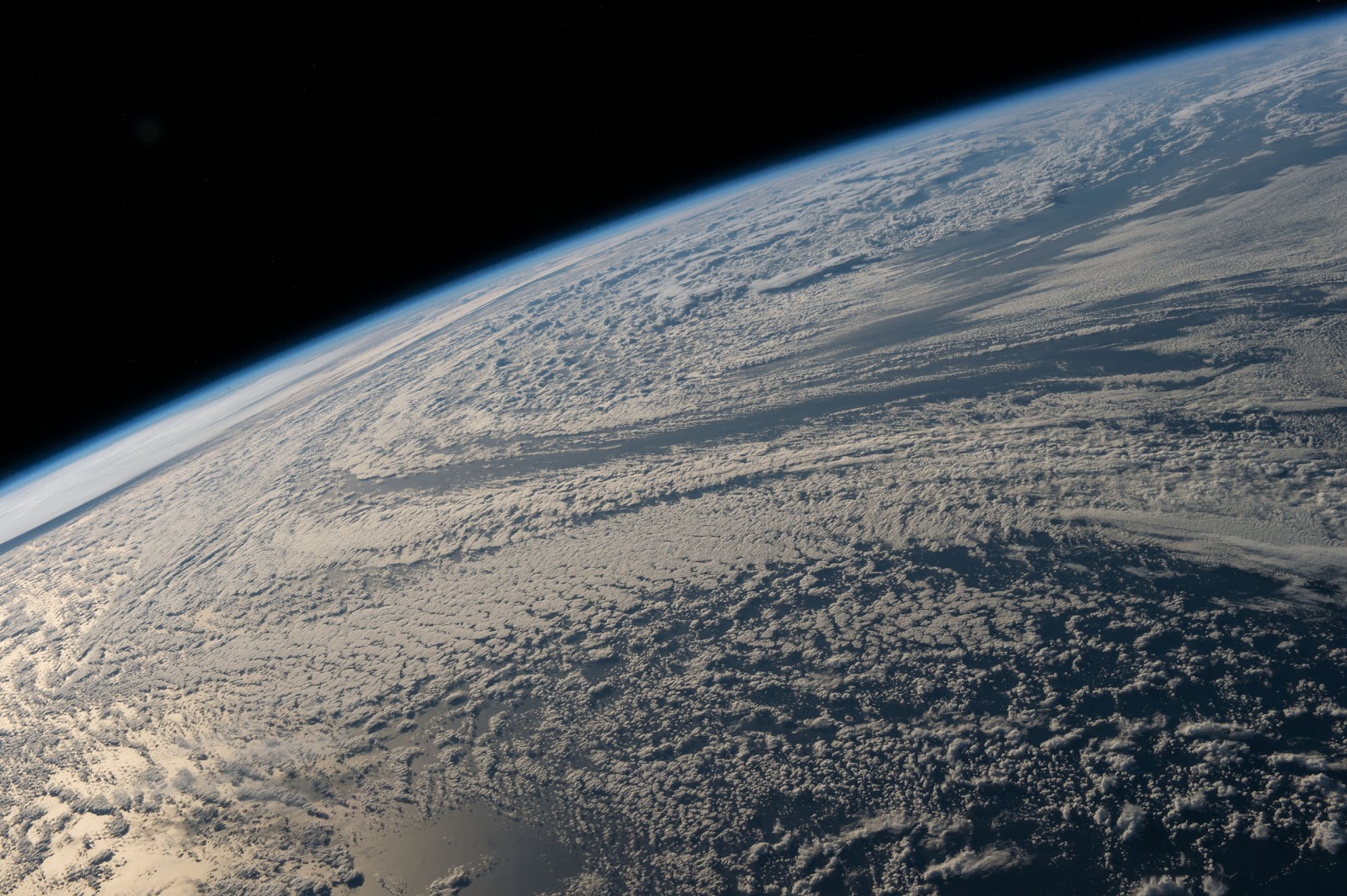 Clouds over South Pacific Ocean seen from the International Space ...