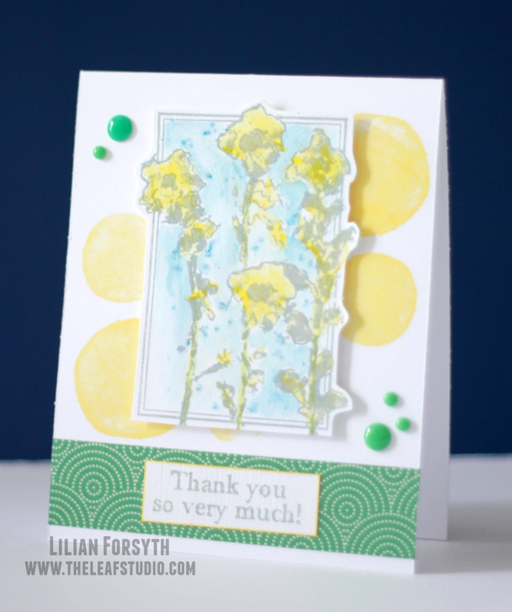 Washi Meets...Wildflowers Enamel Dots Card - The Leaf Studio