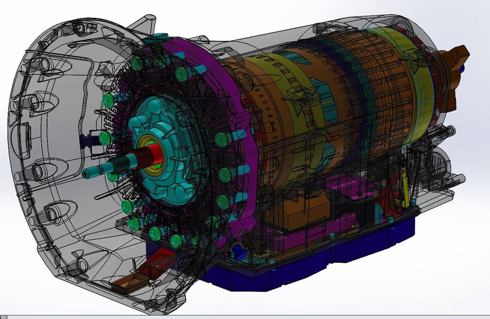 25. Mercedes speed automatic transmission by solidworks || Free ...