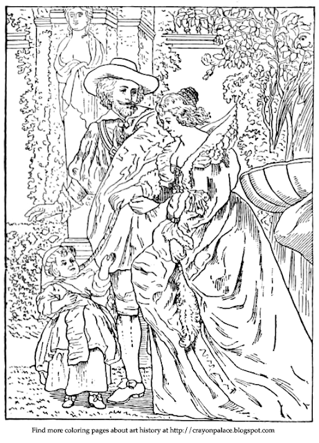 Crayon Palace: Color "Rubens and Helena" by Rubens
