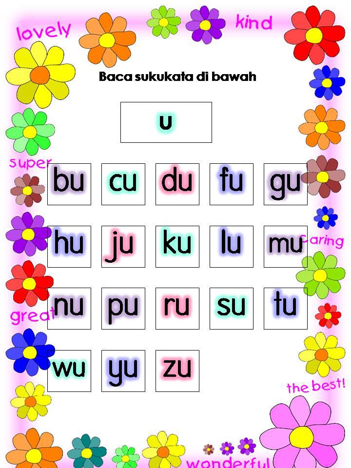 Cikgu Hijau: BBM | Kad carta suku kata KV