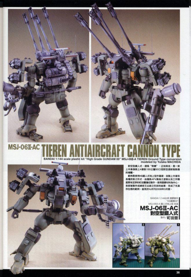 HG 1/144 Tieren Antiaircraft Cannon Type Custom Build