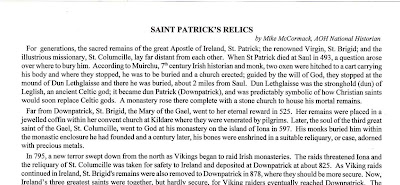 ORTHODOX CHRISTIANITY THEN AND NOW: Saint Patrick's Relics