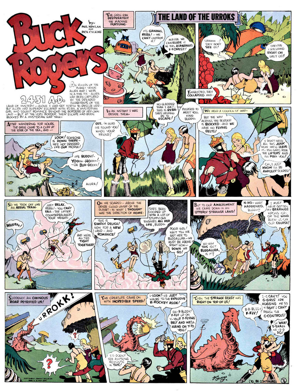 Hairy Green Eyeball 3: BUCK ROGERS — Sunday comic strips 1931 — Hairy Green Eyeball 3: BUCK ROGERS — Sunday comic strips 1931 —