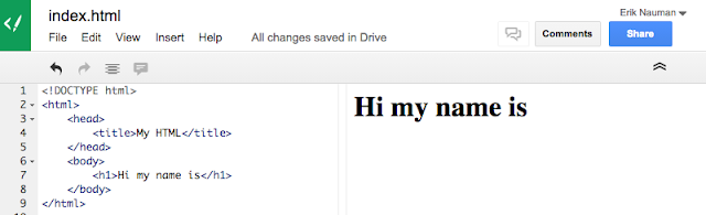 Open Blackboard: Teaching HTML Coding with Chromebooks and Drive