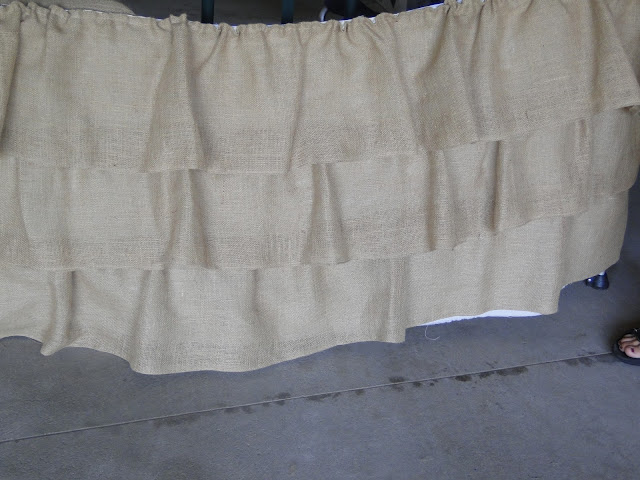 Lake Superior Weddings: DIY Ruffled Burlap Head tablecloth, Camellia's ...