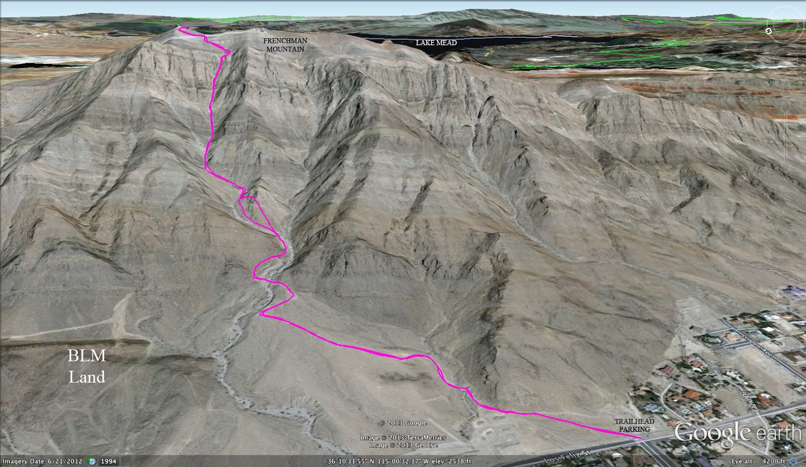 Around the Bend Friends ®: Frenchman Mountain - 2/10/13