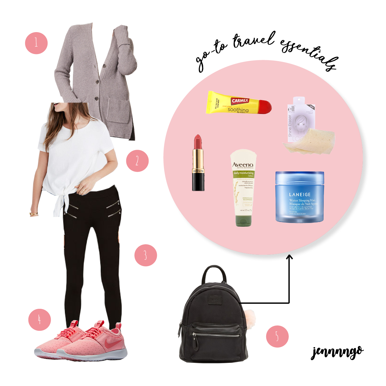 Go-To Airport Essentials: Outfit + Carry-On - jennnngo