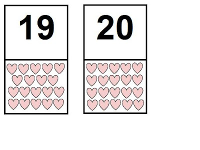 Classroom Freebies Too: Free Valentine Numbers 1-20 Match Up Game