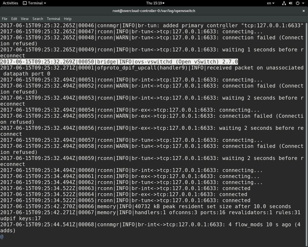 Openstack RDO && KVM Hypervisor: Attempt to upgrade OVS to 2.7 on HA overcloud topology RDO Ocata