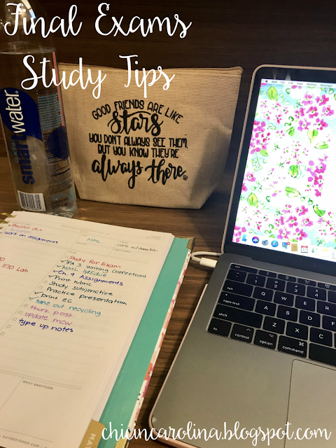 Chic in Carolina: Final Exam Study Tips