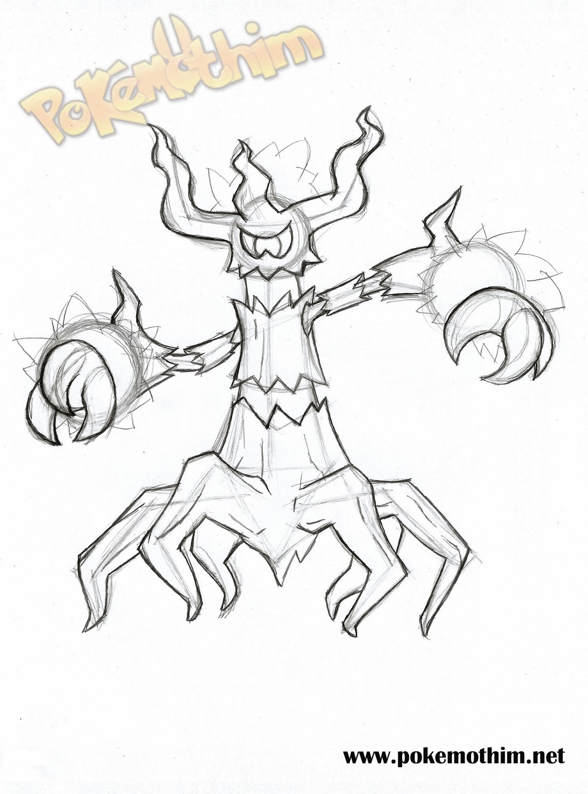 Tutorial de Desenho: Trevenant - Pokémothim