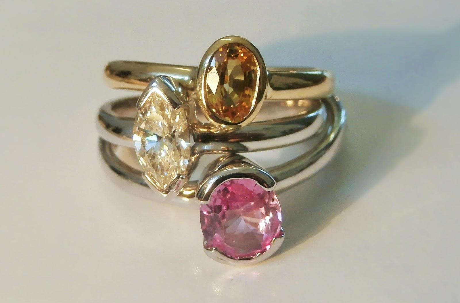 Sheila Kerr Jewellery: Diamond and Sapphire Rings by Sheila Kerr