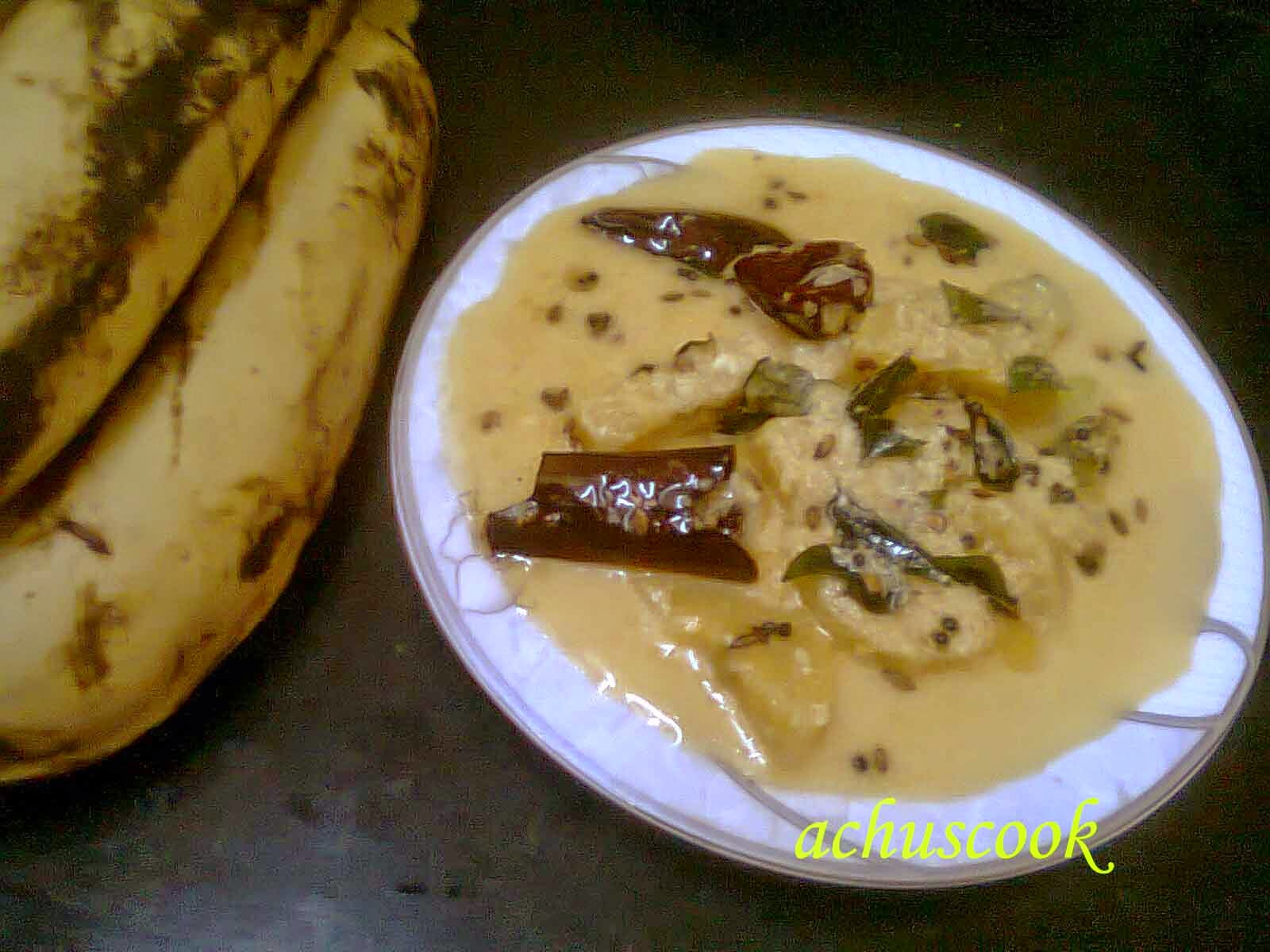 Kurukku Kalan/ Ripe Banana Curry ~ Achus Cook