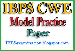 IBPS CWE Clerical Cadre Exam 2012 Model Practice Paper - IBPS Exams Portal