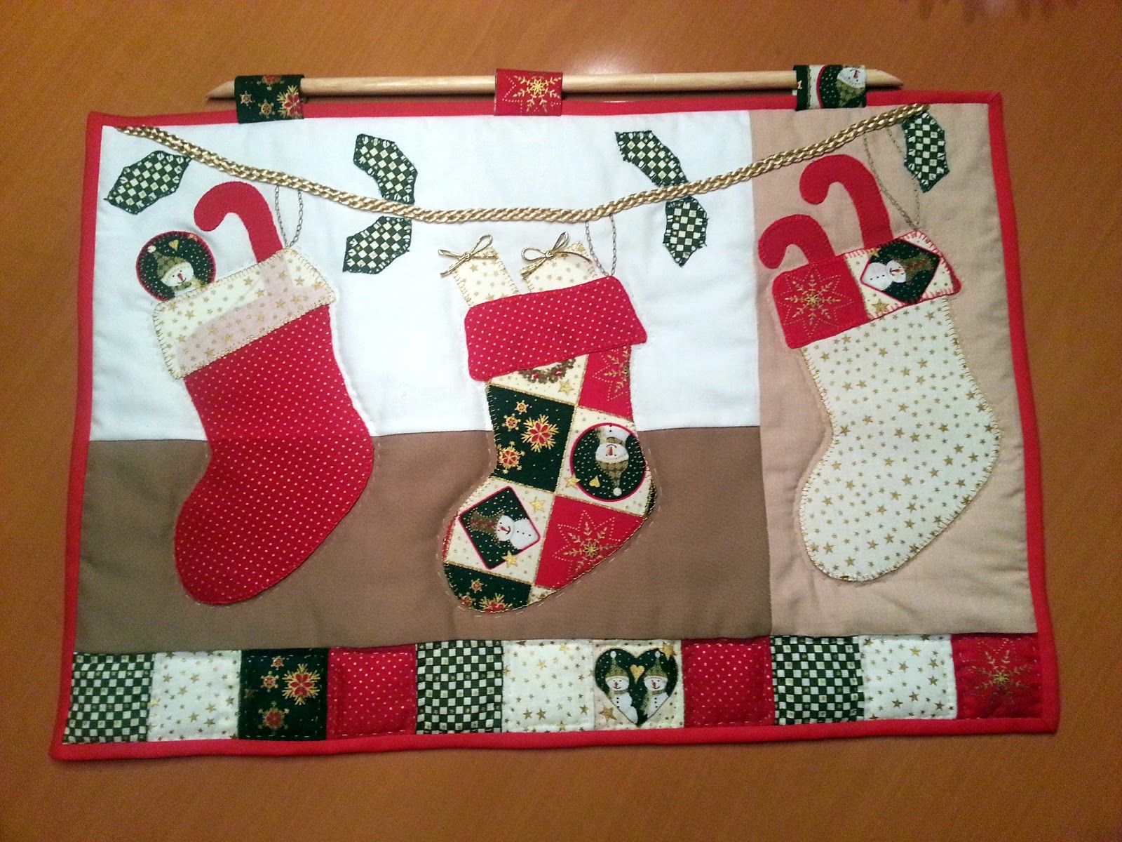 Estela Bon: Quilt Navidad (Patchwork)