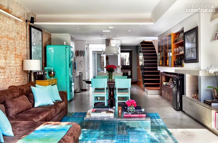 Casa de ideias e decoração: Azul turquesa na decoração