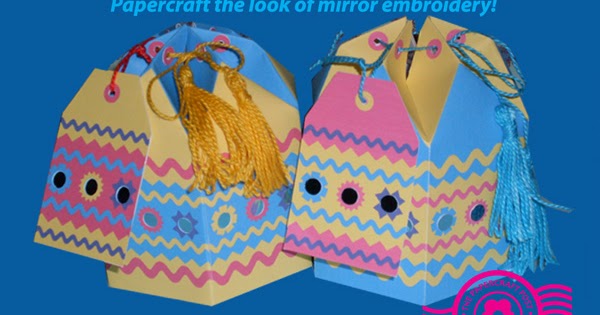 The Papercraft Post: "Mirror Embroidery" Drawstring Bag