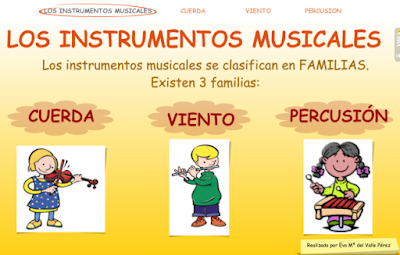 Música en el Juan Ramón, Beas: FAMILIAS DE INSTRUMENTOS