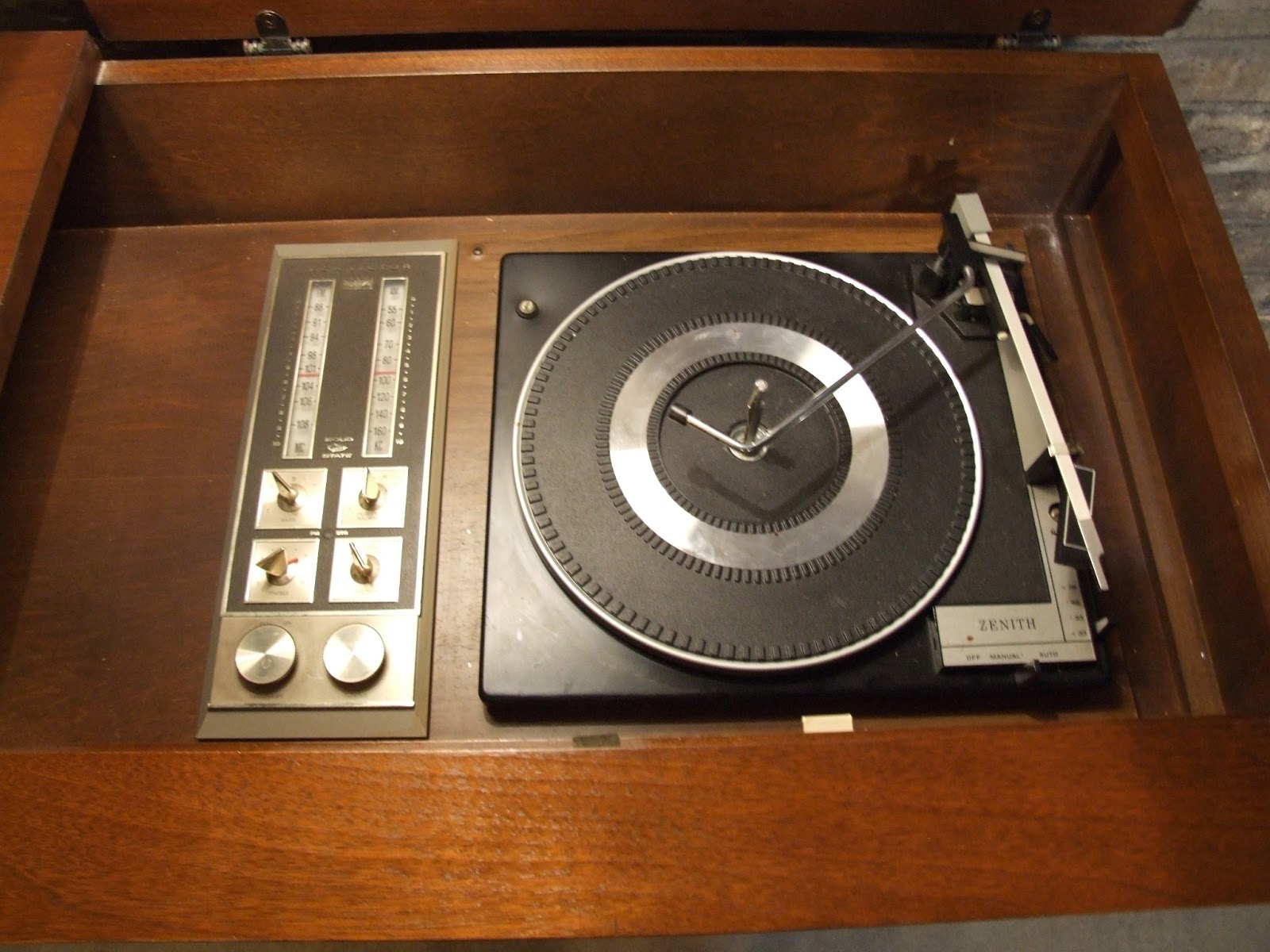 Mid Century Chicago: Walnut Victrola Console Cabinet