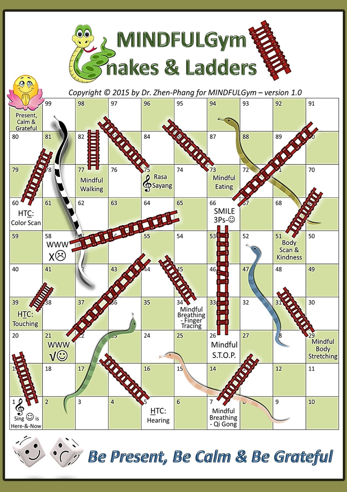 MINDFULGym: MINDFULGym Snakes & Ladders Game