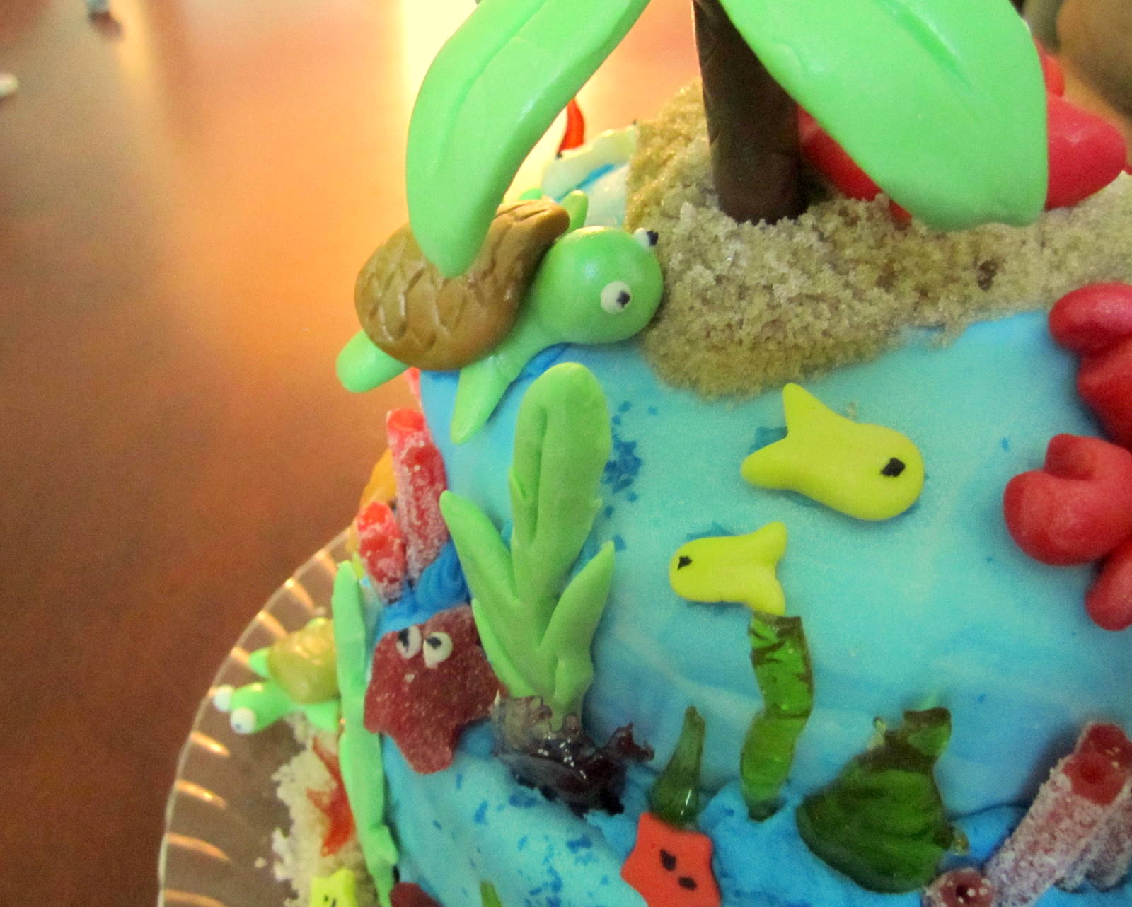 Leafy Tree Tops: Coral Reef Ocean theme Cake