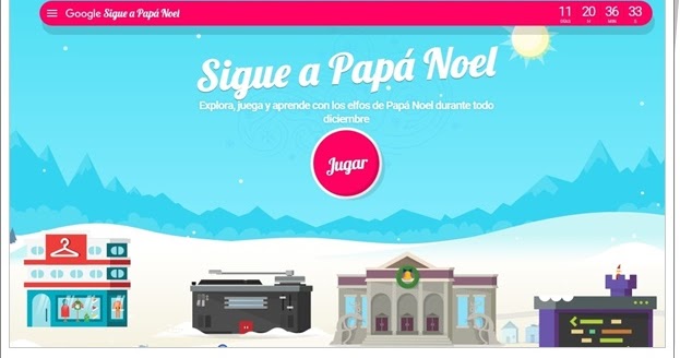 Juegos Educativos Online Gratis: SIGUE A PAPÁ NOEL CON GOOGLE (Juegos divertidos y educativos de ...