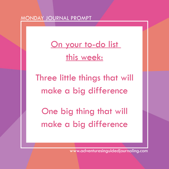 Adventures in Guided Journaling: Monday Journal Prompt