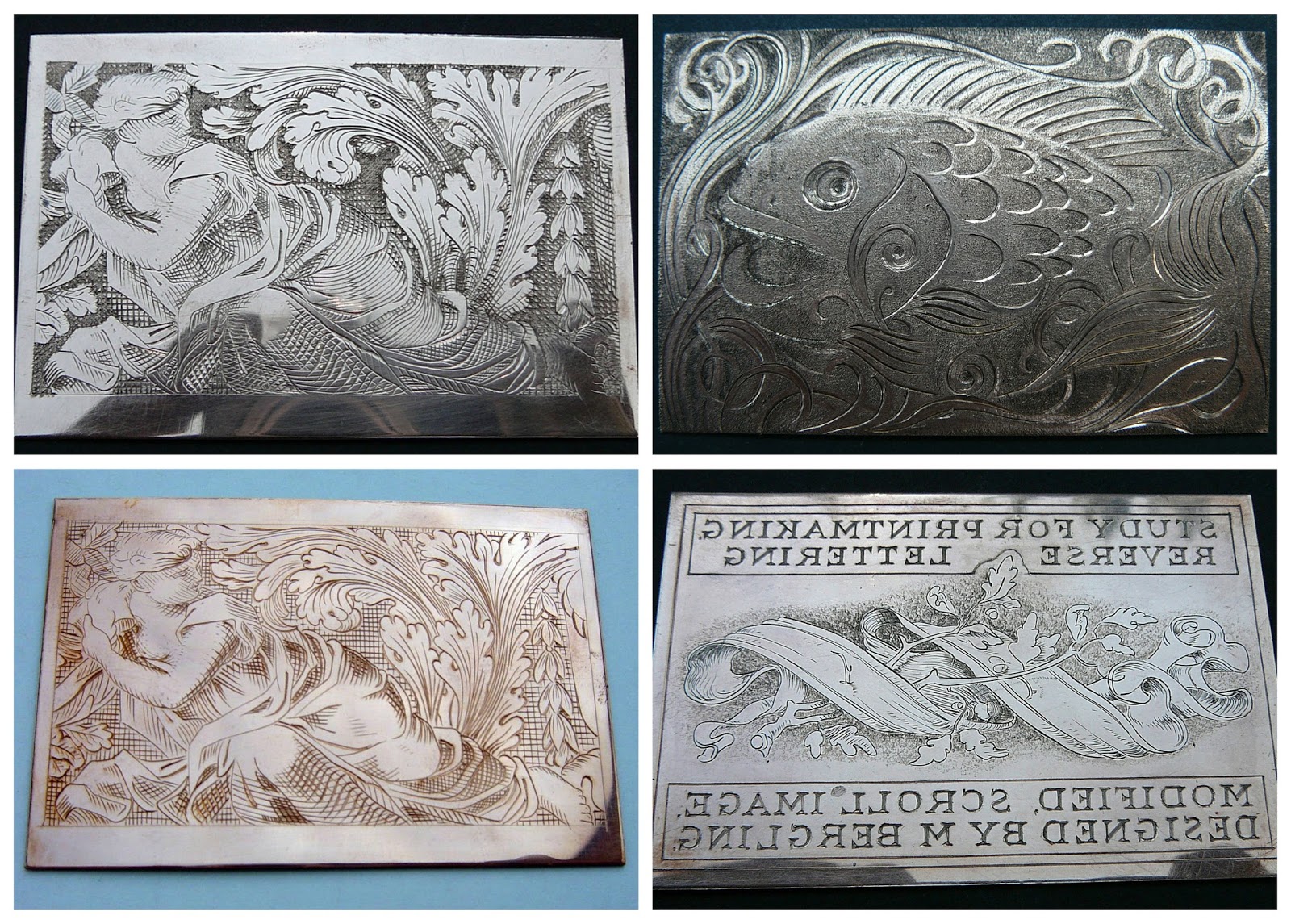 Adam Amara - hand engraved designs: Printing PLATES