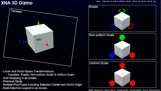 Core Engine Development: XNA 3D Gizmo v1.0.0 Released!
