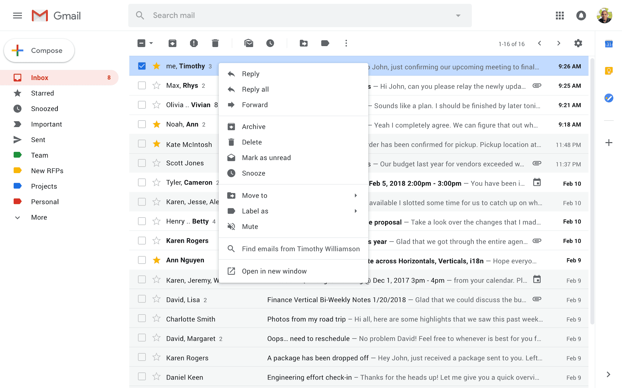 Much Awaited Options By Right-Clicking an Email in Gmail Are Finally Here