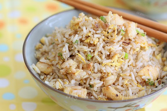 My Kitchen Snippets: Salted Fish and Chicken Fried Rice