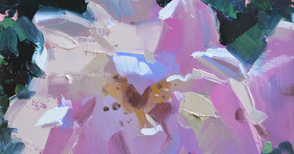 Carol Marine's Painting a Day: Pale Purple Rose