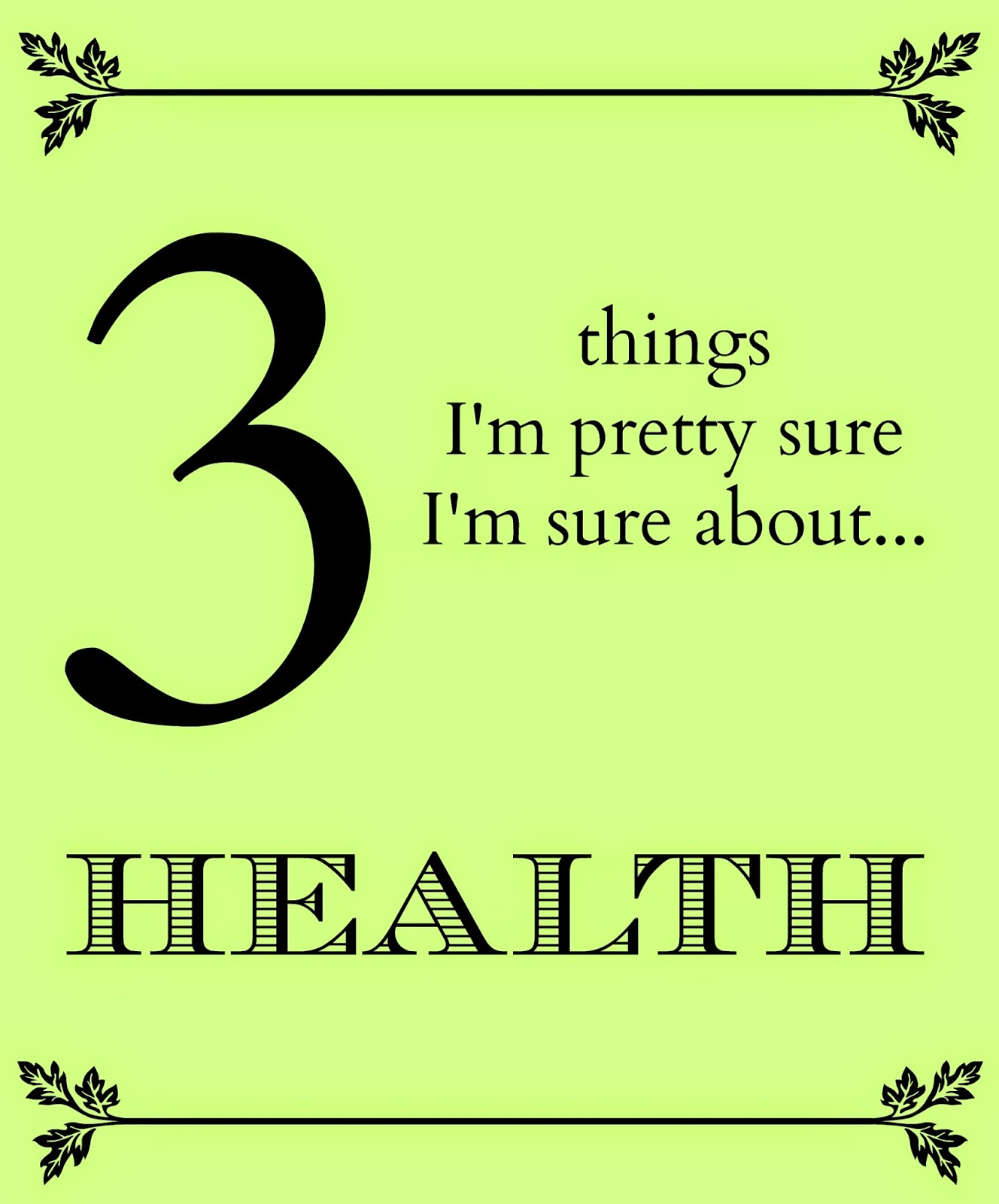 Granny Fabulosa: 3 Things I Know about Staying Healthy