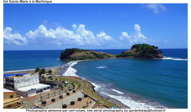 Photographies aériennes de la Martinique par cerf-volant: L'ilet Sainte ...