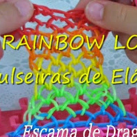 ComoFazerKing: Como fazer pulseira de elástico escama de dragão: video