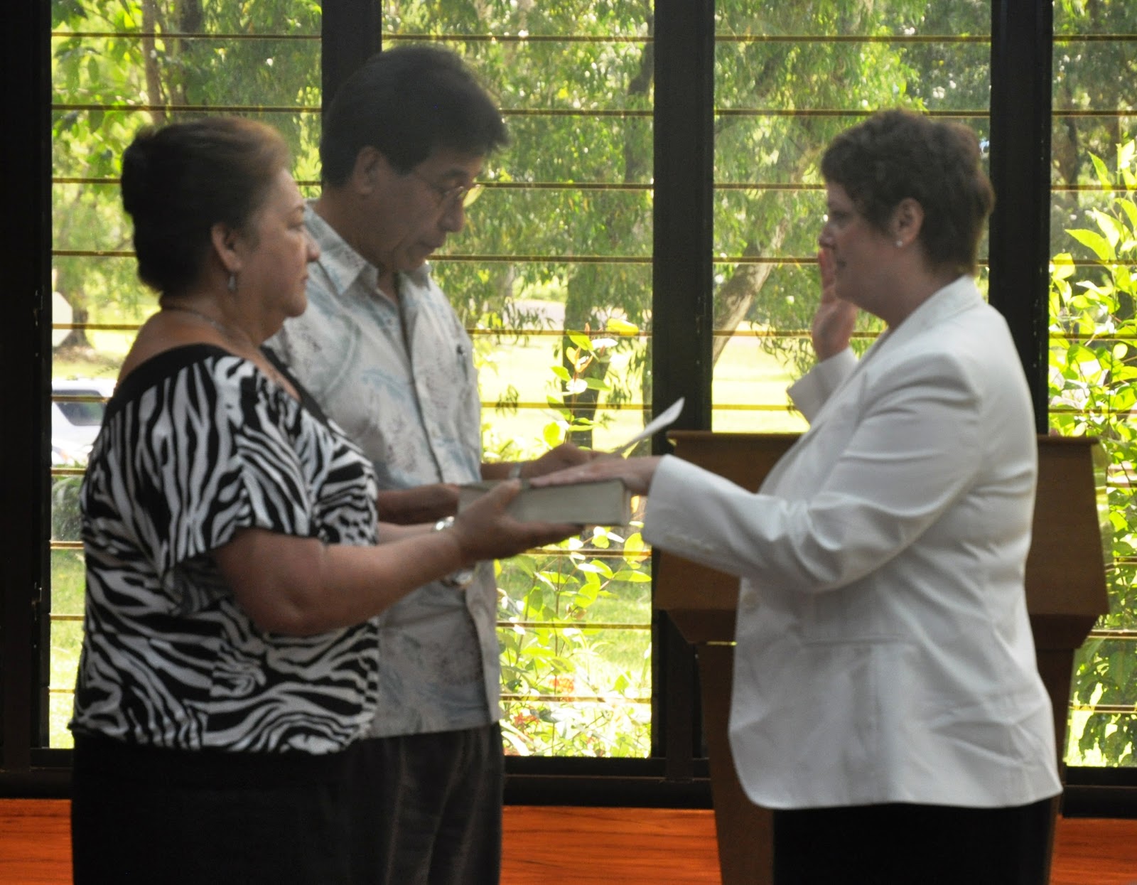 fsmupdates: Mrs. April Dawn Skilling sworn in as FSM Secretary of Justice