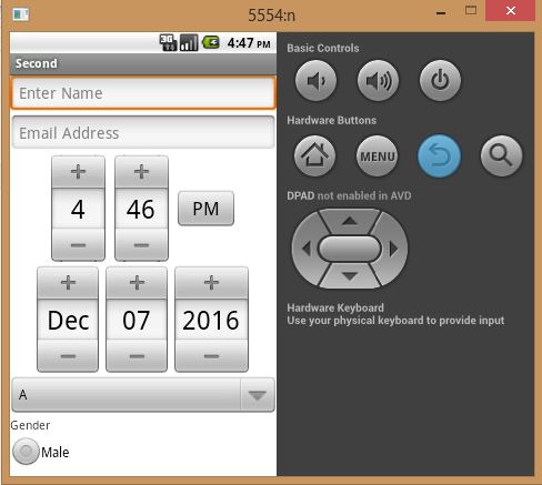 Android Tutorials: All In one [ splash screen ,time picker ,date picker , scroll layout , intent ...