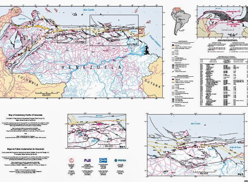 El Planeta Azul: Mapas geológicos de Venezuela
