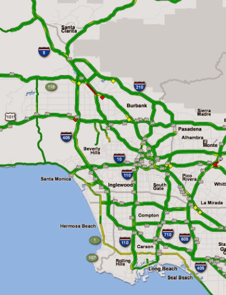 Los Angeles Live Traffic Map - Map