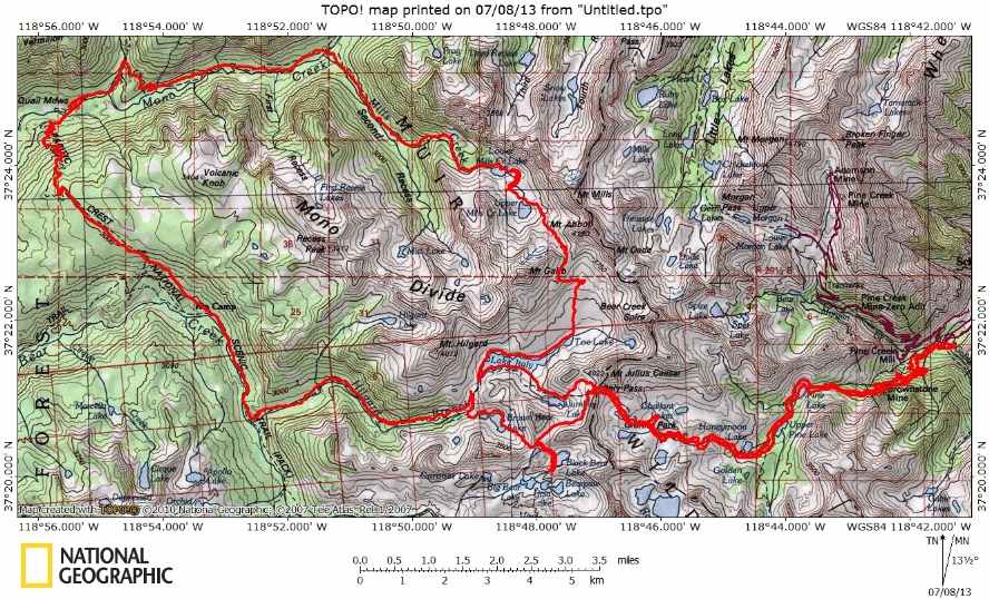 Sea to Summit Ultralight: Sierra High Route & Mono Divide: 06/26 - 07 ...