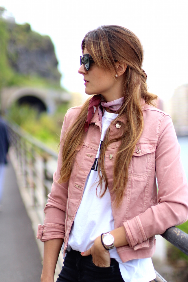 Marilyn's Closet - FASHION BLOG: Pink Denim Jacket
