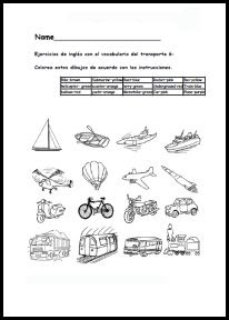 BILINGUAL AL-YUSSANA: MEANS OF TRANSPORT: ACTIVITIES
