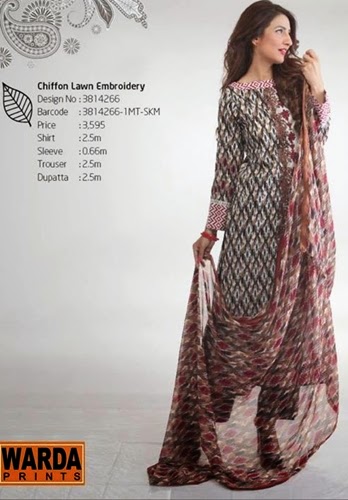 Warda Prints Vol-2 2014 | Warda Lawn Summer Collection Vol2 - Pakistani ...