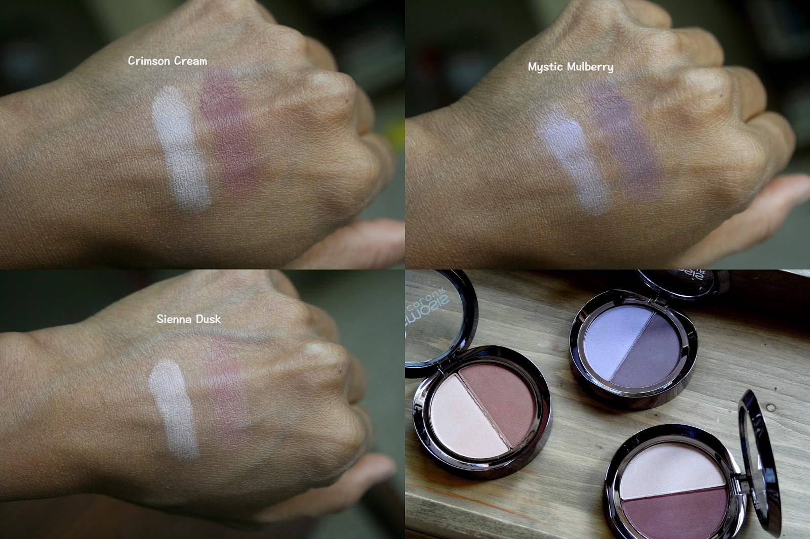 Makeup, Beauty and More: Osmosis Color Matte Duo Eye Shadows