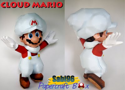 Cloud Mario Papercraft | Papercraft Paradise | PaperCrafts | Paper ...